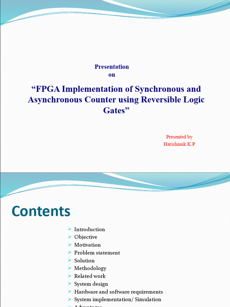 FPGAImplementationof Synchronousand Asynchronous Counterusing ...