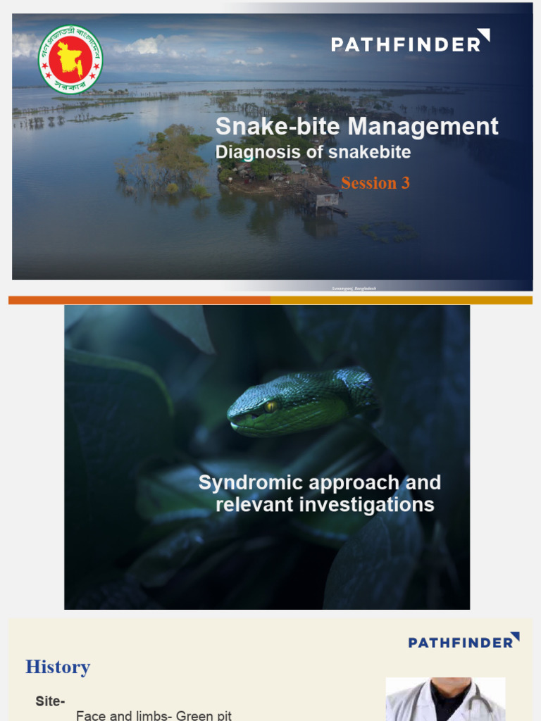 Snake Bite Management - PPT - Session 3 | PDF | Diseases And Disorders ...
