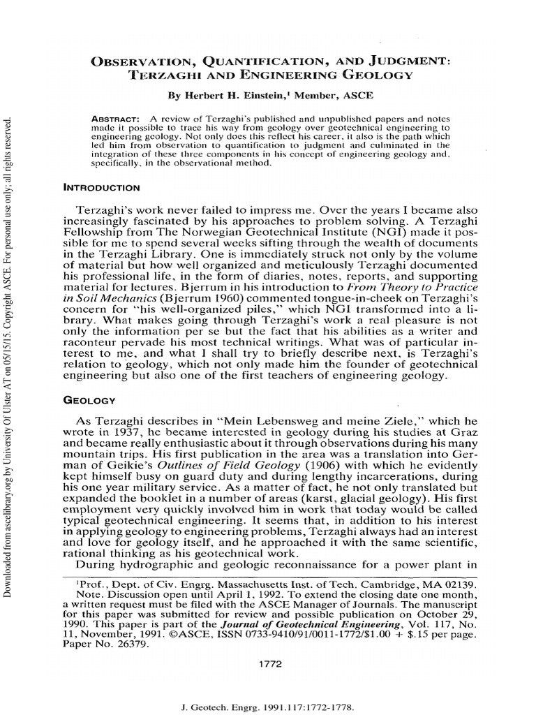 Observation, Quantification and Judgment | PDF | Plate Tectonics ...