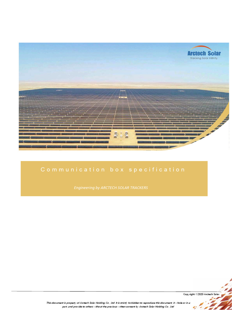 Communication Box Specification V1.0 | PDF | Alternating Current ...