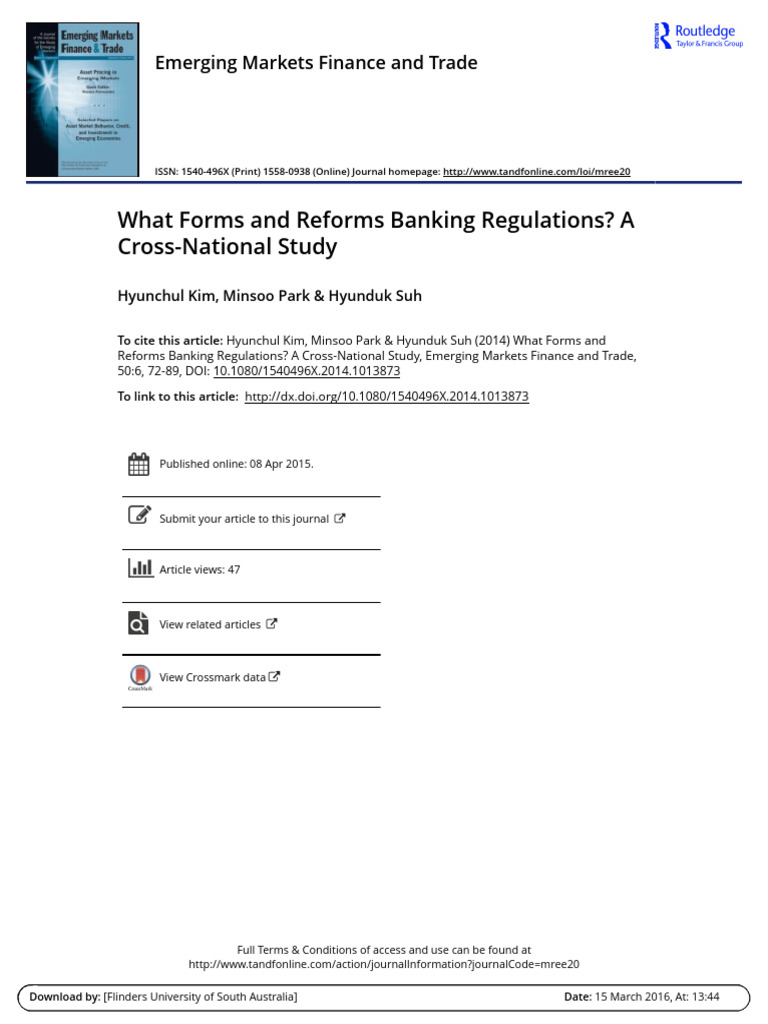 What Forms and Reforms Banking Regulations | PDF | Banks | Bank Regulation