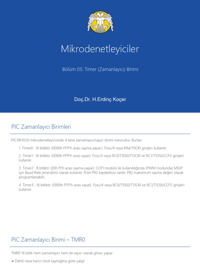 Mikrodenetleyiciler 4550 05 | PDF
