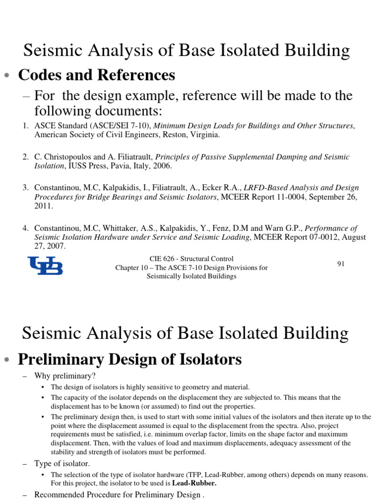 Chapter 10-The ASCE 7-10 Design Provisions For Seismically Isolated Buildings-Fall 2013-4 | PDF ...