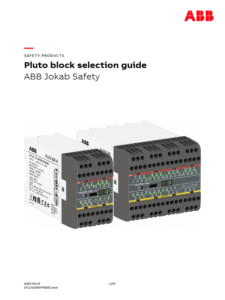 Pluto Block Selection Guide for Safety | PDF | Programmable Logic ...