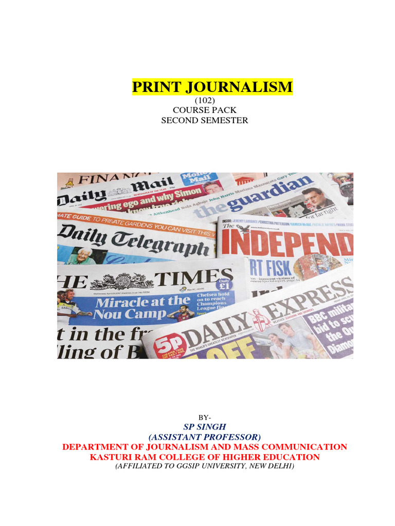 Print Journalism | PDF