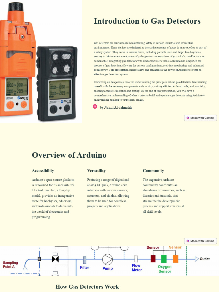 Arduino Gas Detector Guide | PDF | Arduino | Sensor