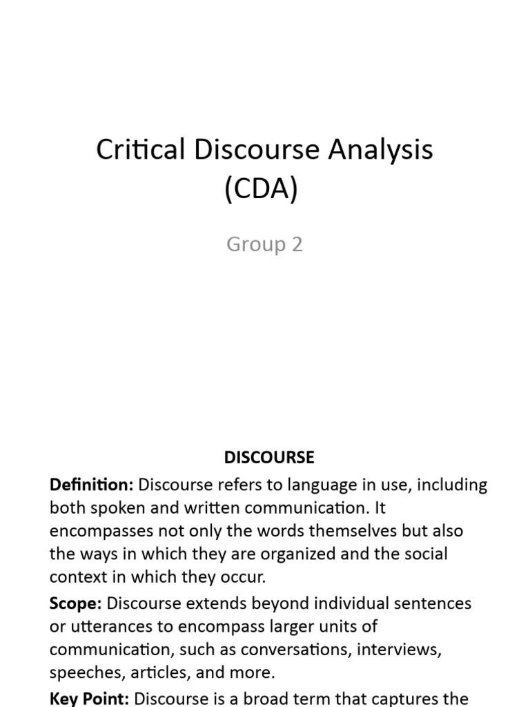 Critical Discourse Analysis: A Brief Introduction | PDF | Discourse | Science