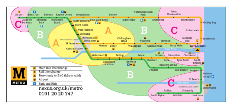 Newcastle Metro Zone Map Overview | PDF | Transport | Public Transport