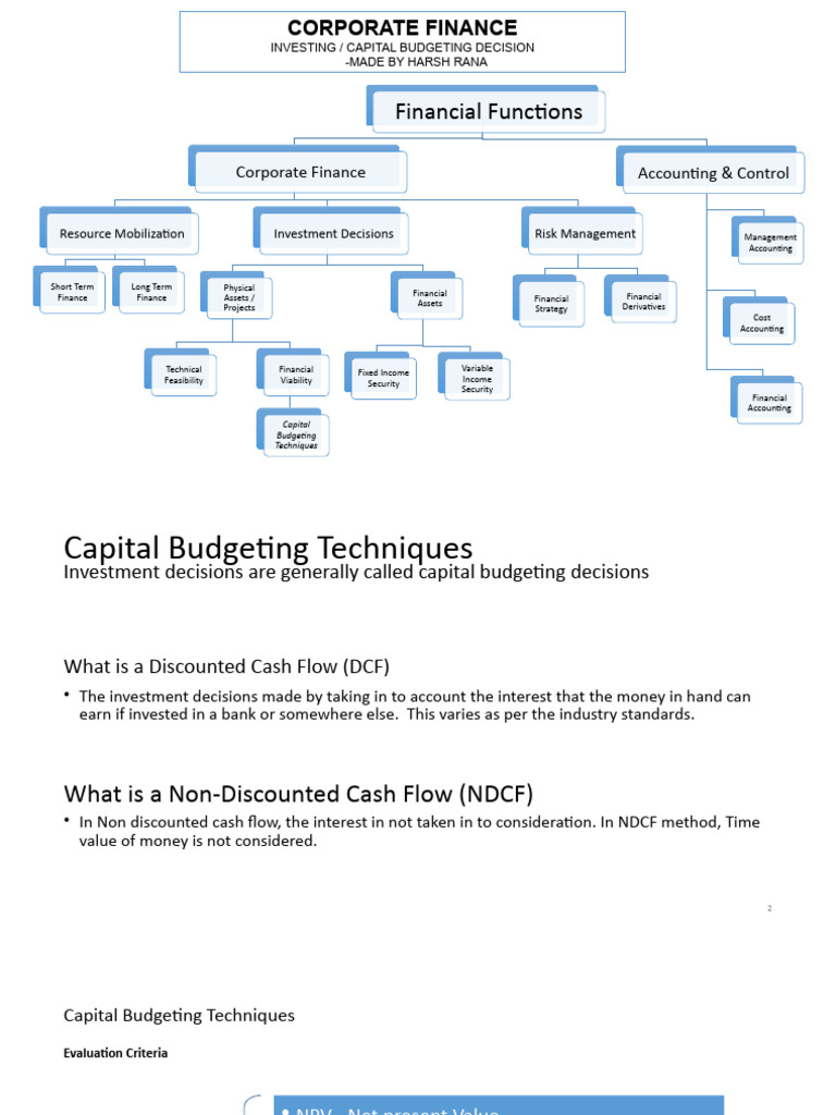 Capital Budgeting | PDF | Net Present Value | Internal Rate Of Return