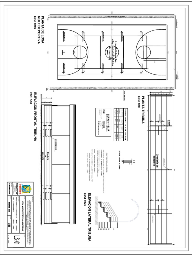 02.LOSA Y GRADERIAS Model | PDF