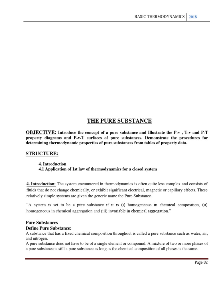 Module 4 - Pure Substances and Vapour Power Cycles | PDF | Science & Mathematics