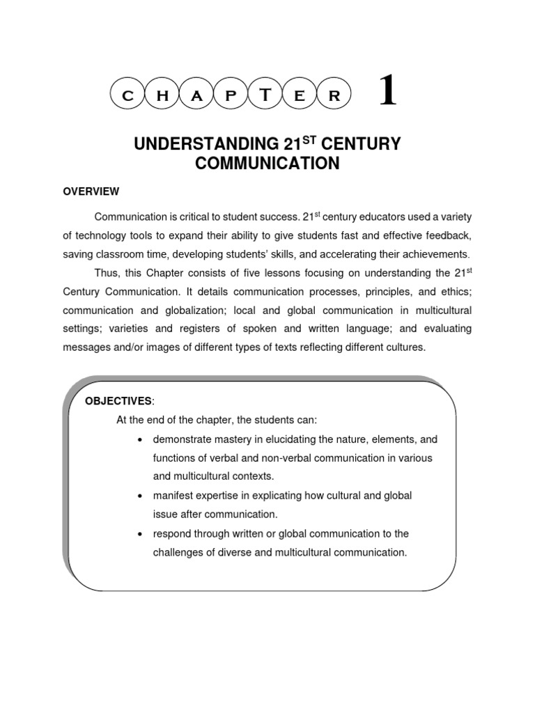 Chapter 1 | Download Free PDF | Communication | Mass Media