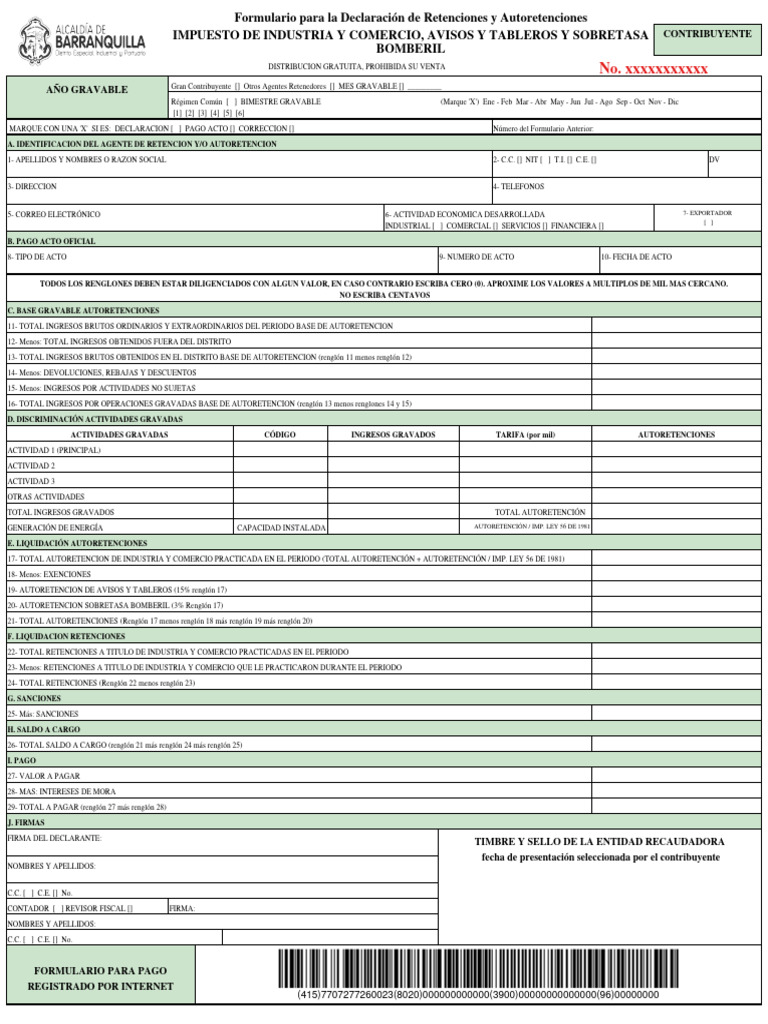 Formulario de Retenciones y Autoretenciones 2024 1 | PDF | Economias
