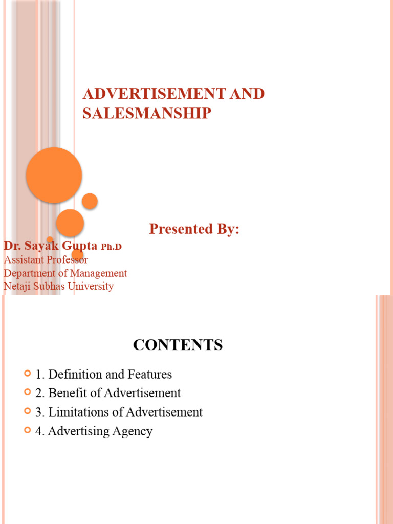 Def Features Benefits Limitations Advertising Agency | PDF ...