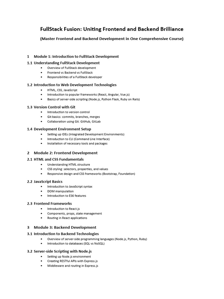 FulStack Developper | PDF | Java Script | Integrated Development Environment