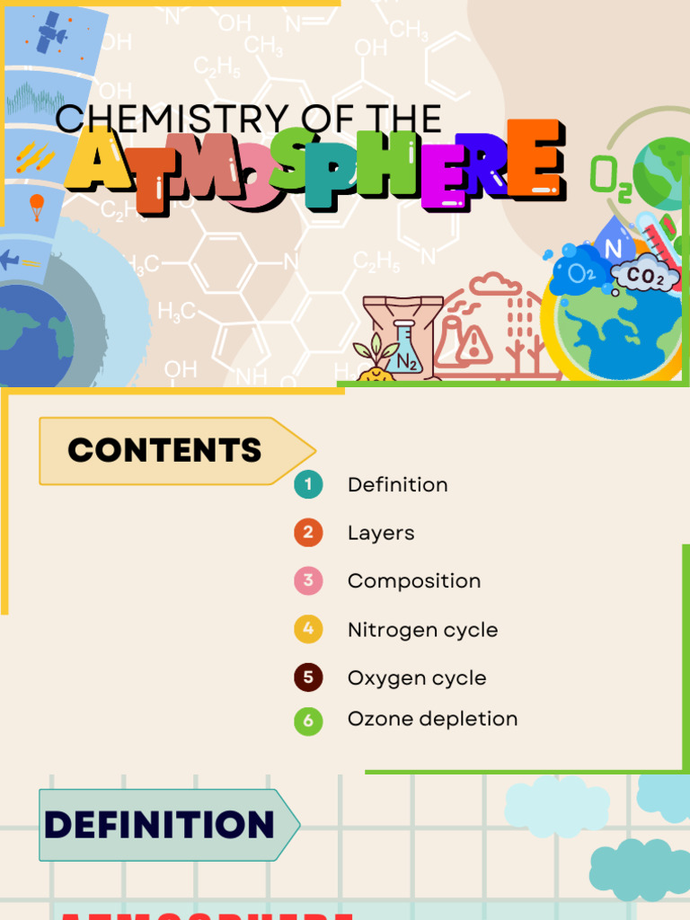 Chemistry of The Atmosphere 1-C | PDF | Atmosphere Of Earth | Troposphere