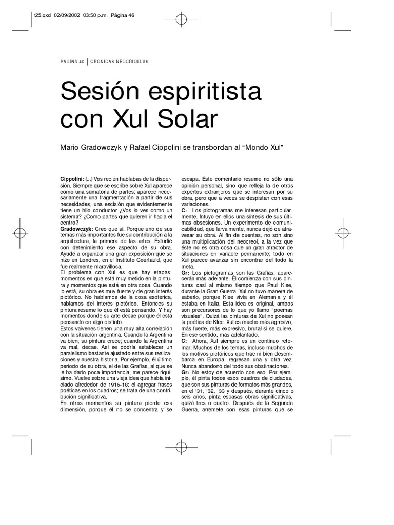 Xul Solar Cronicas Neocriollas | PDF