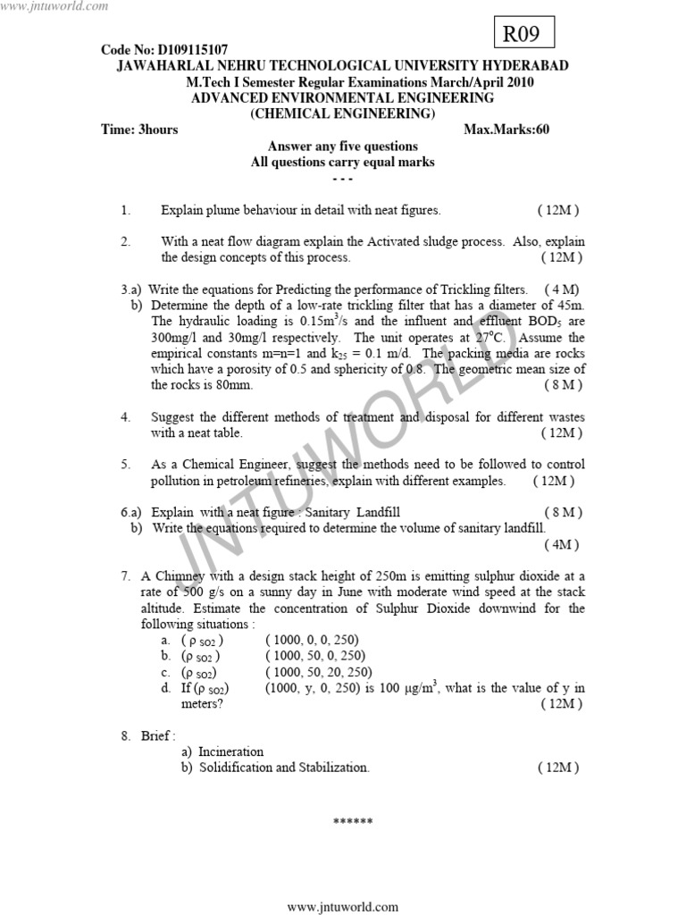 09 Advanced Environmentl Engineering Pdf Environmental Engineering