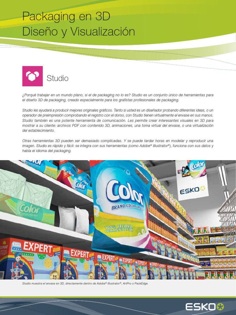 Brochure Esko Studio | PDF | Ilustrador Adobe | Diseño