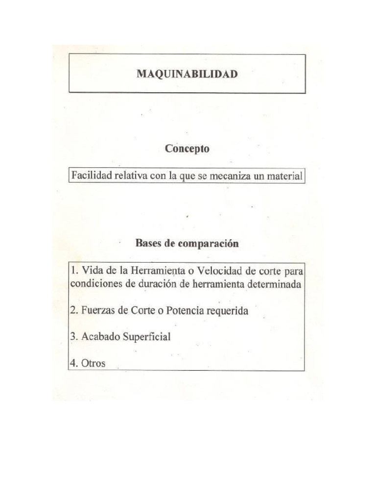 Maquinabilidad | PDF