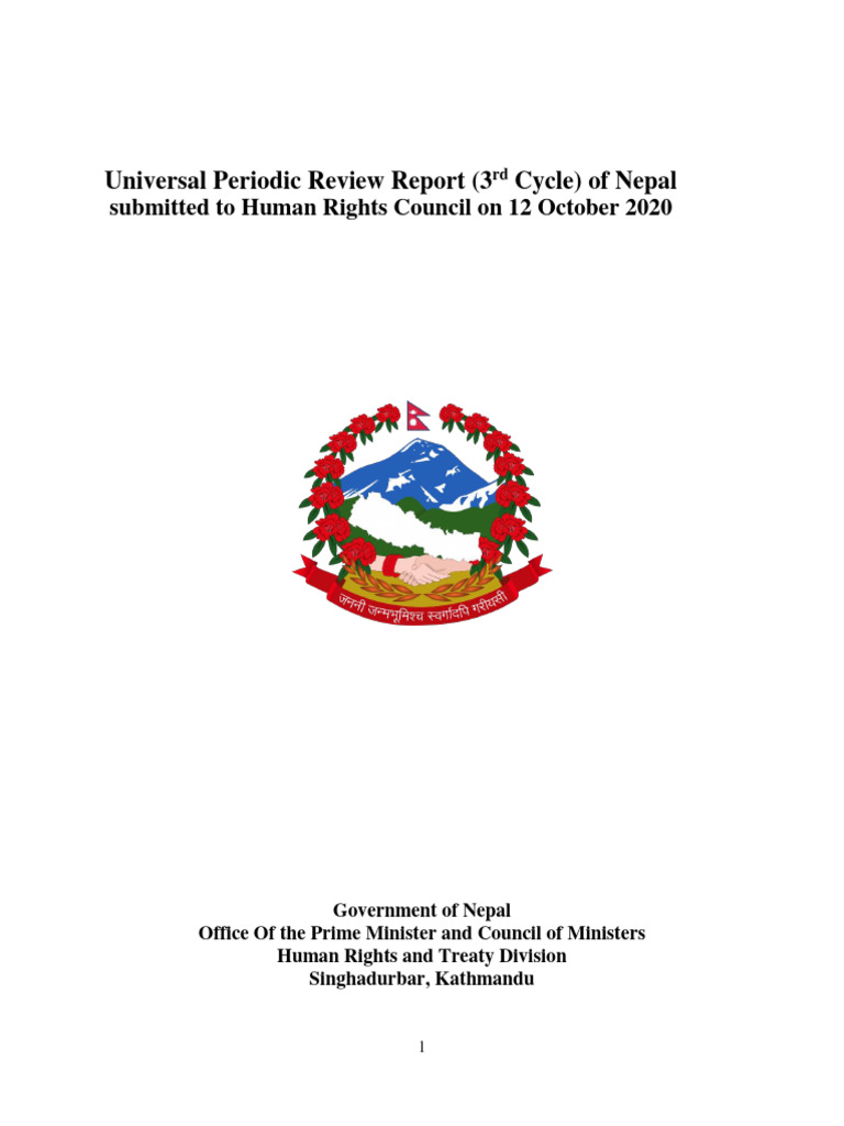 UPR Report Final For Uploading | Download Free PDF | Human Trafficking ...