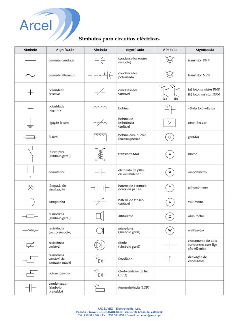 Arcel - Simbolos Circuitos Electricos | PDF