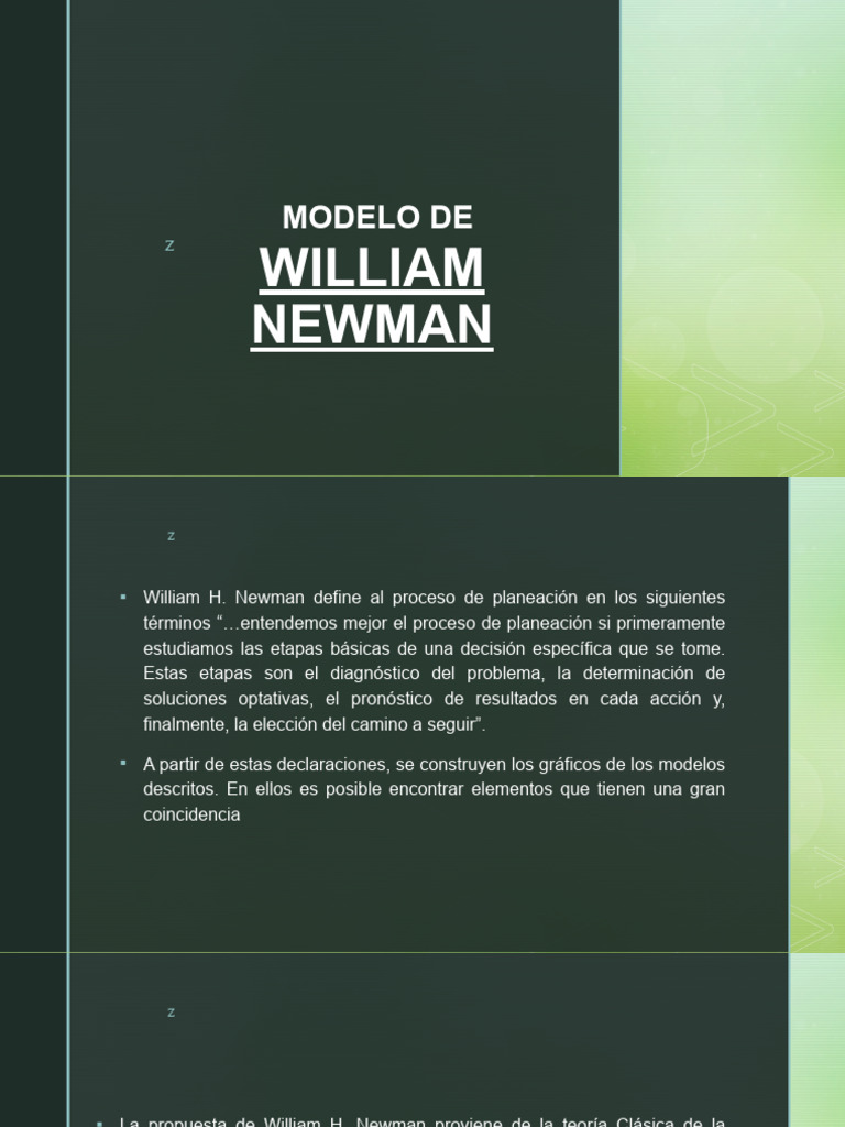Modelo de William Newman | Descargar gratis PDF | Planificación | Ciencia cognitiva