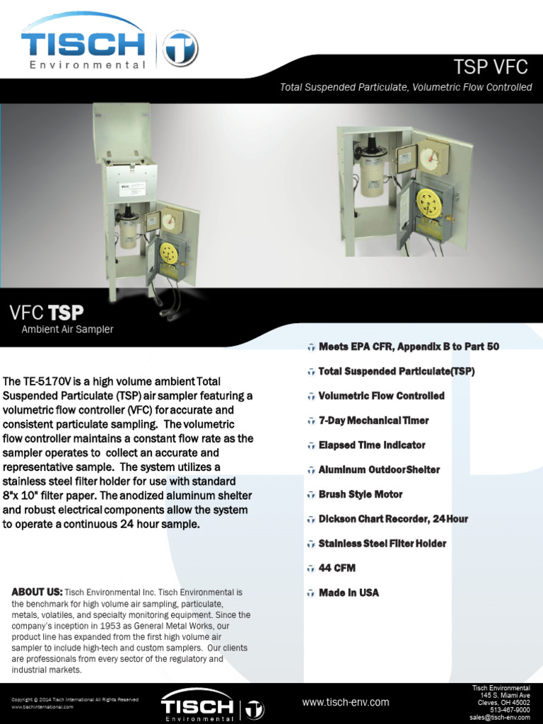 TSP VFC | PDF | Pressure Measurement | Manufactured Goods