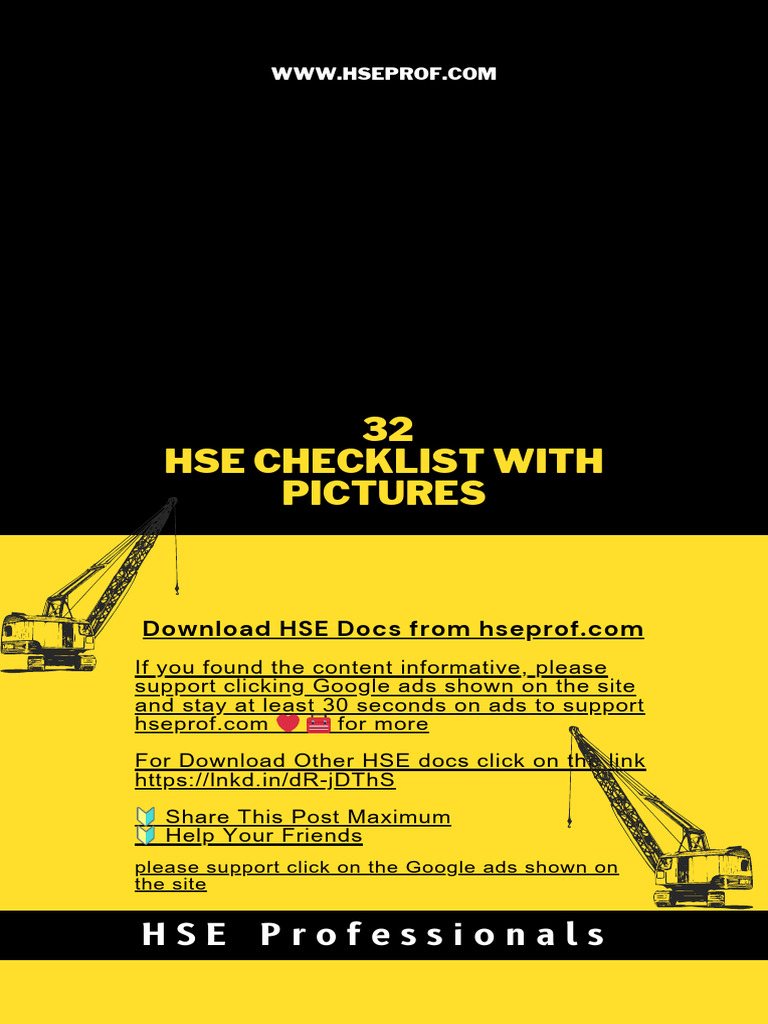 HSE Checklists 1701710071 | PDF