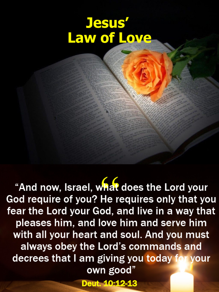 7 Jesus' Law of Love | PDF | Ten Commandments | Religious Texts