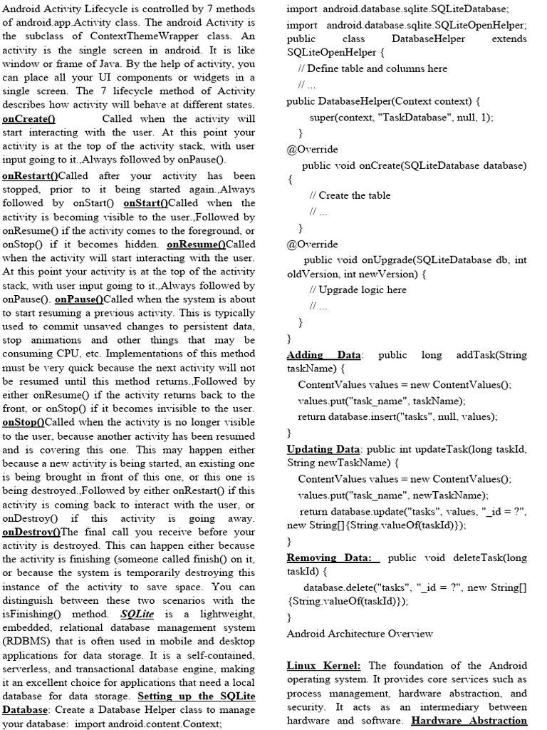 Android Pdf Android Operating System Systems Engineering