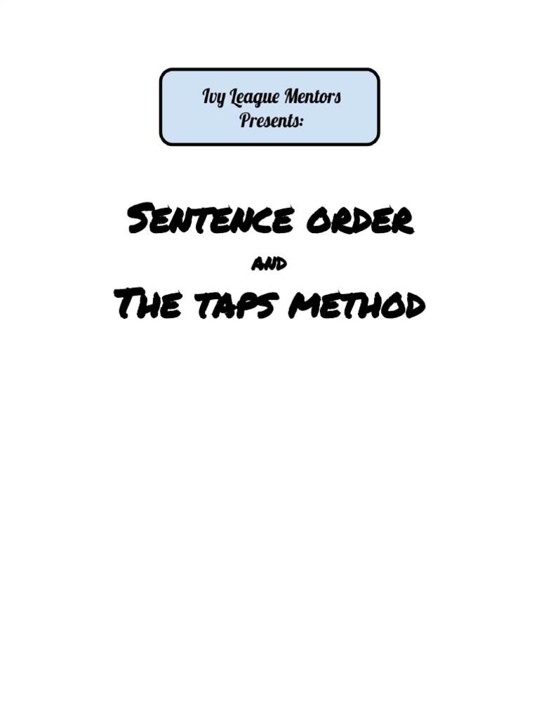 Sentence Placement Strategies for Tests | PDF | Particle Physics ...
