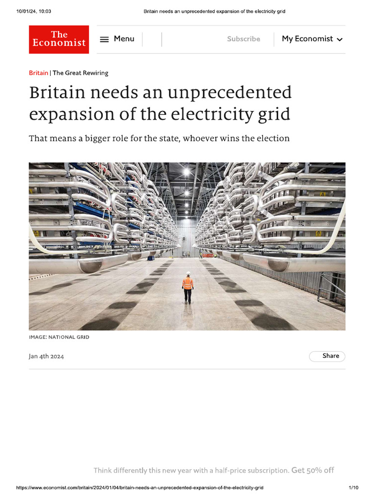 The Economist - Britain Needs An Unprecedent Expansion of The ...