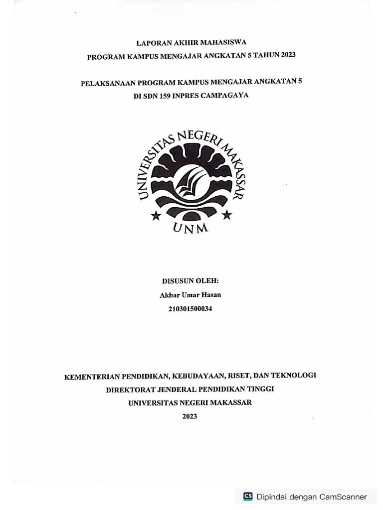 Laporan Akhir - Akbar Umar Hasan | PDF