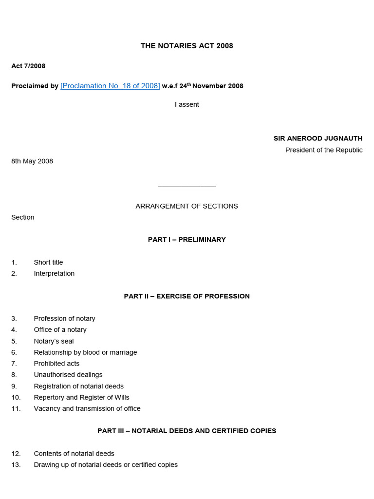 Notaries Act Updated | PDF