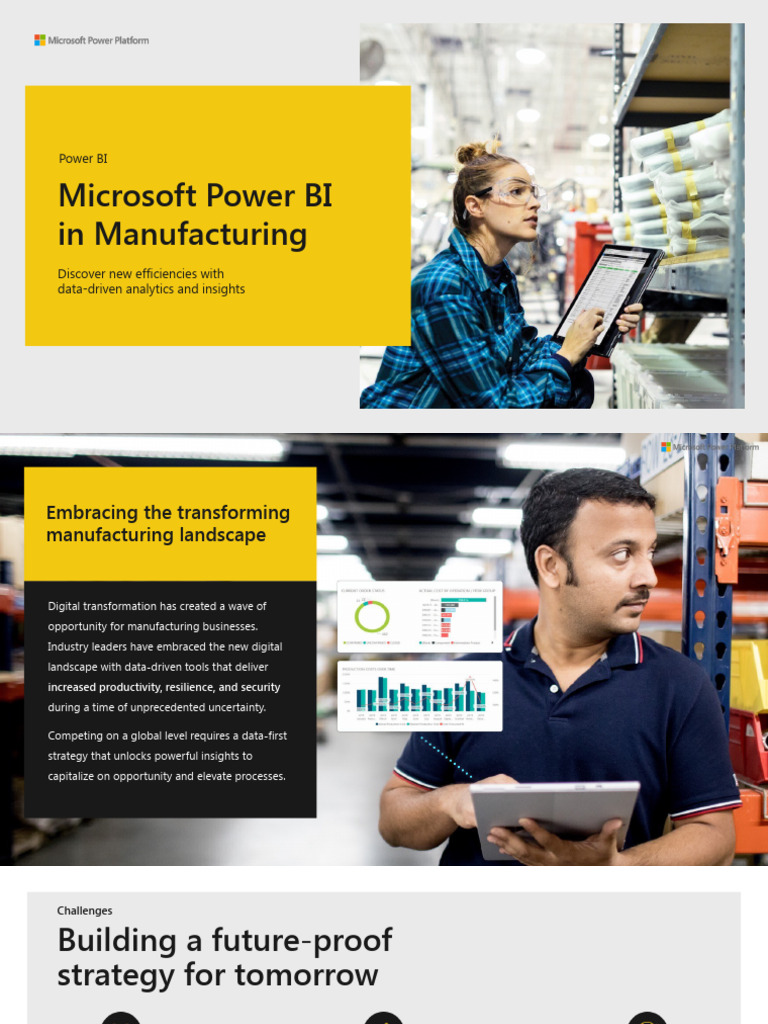 (New) Power BI in The Manufacturing Industry | PDF | Analytics | Supply ...