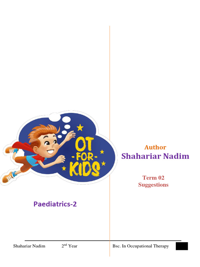 Paediatrics 2 Suggesstion by Nadim | PDF | Cerebral Palsy | Autism Spectrum Paediatrics 2 Suggesstion by Nadim | PDF | Cerebral Palsy | Autism Spectrum