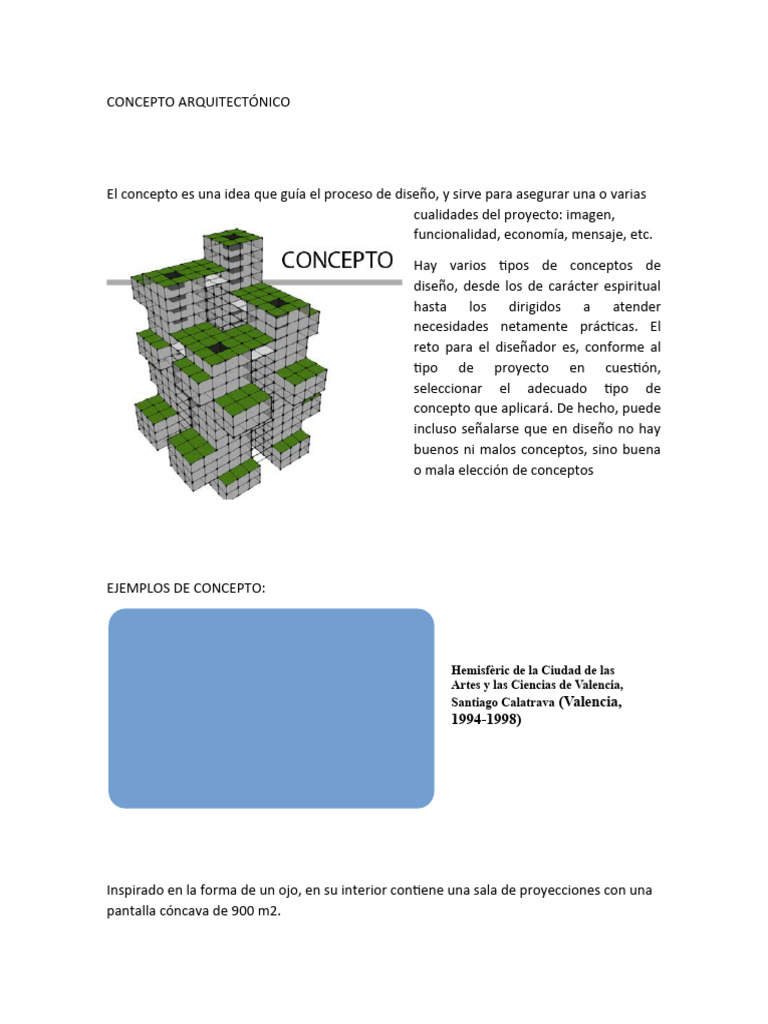 Concepto Arquitectónico | PDF | Diseño