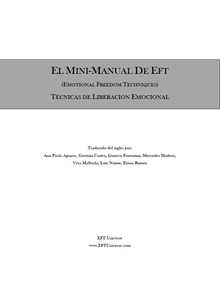 EL Mini-Manual de Eft | PDF | Handedness | Las emociones