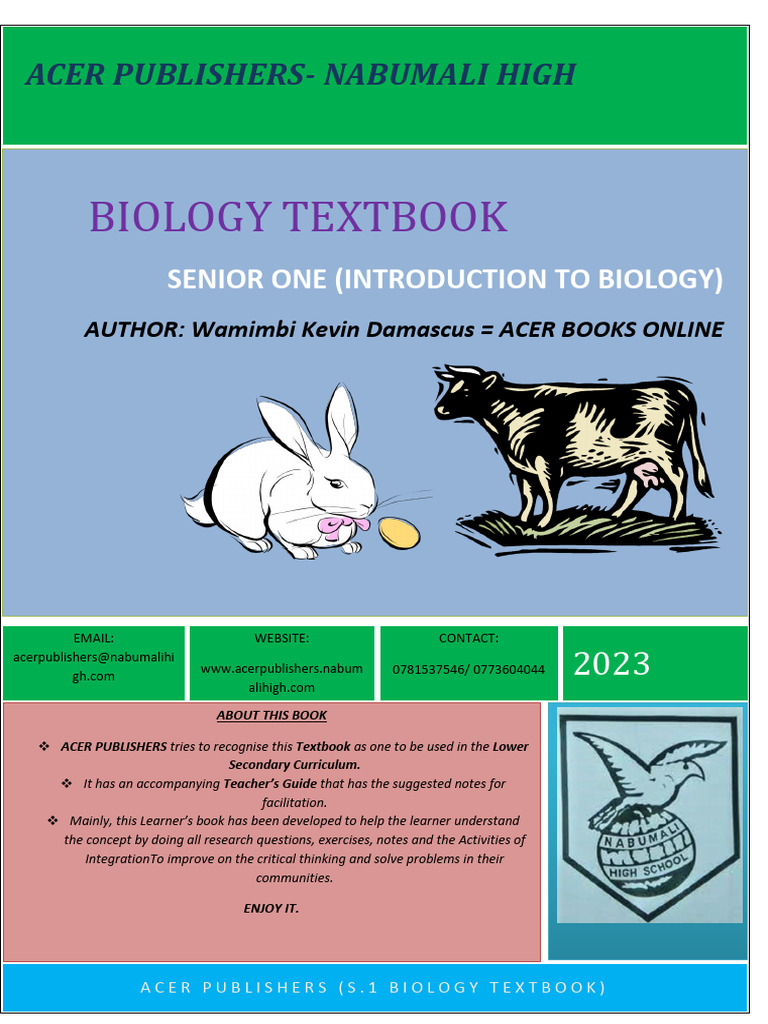 Biology Textbook Acer Publishers | PDF | Life | Plants