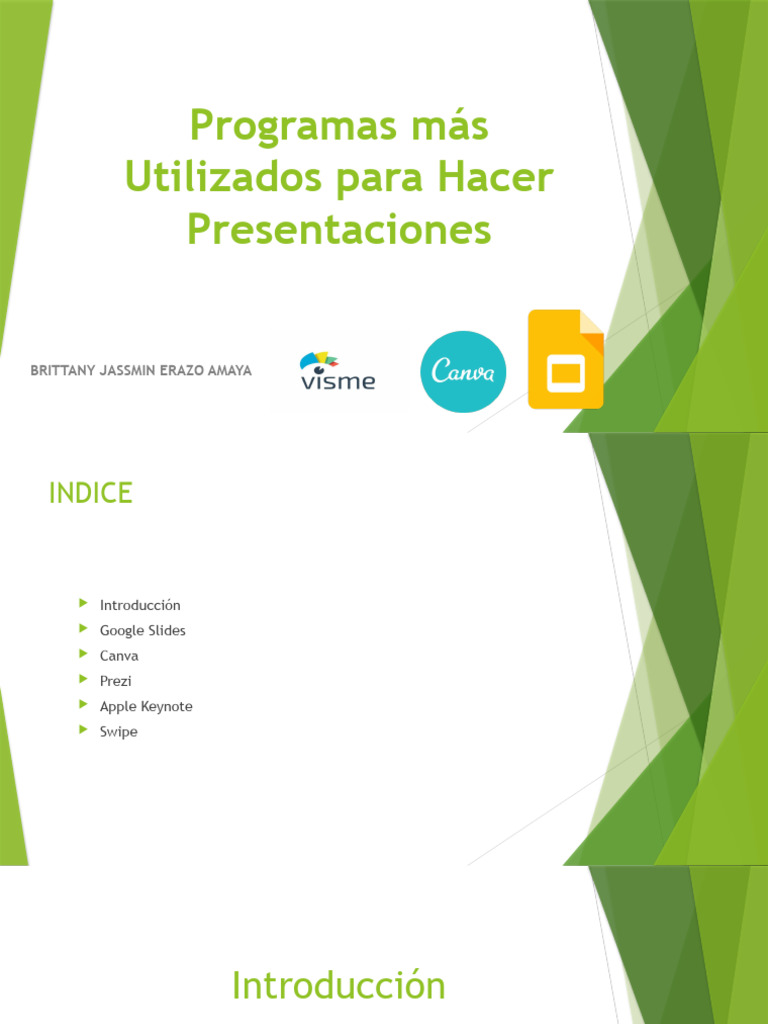 Programas Más Utilizados para Hacer Presentaciones | PDF | Informática | Software