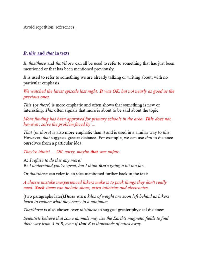 Avoid Repetition | Download Free PDF | Cognitive Science