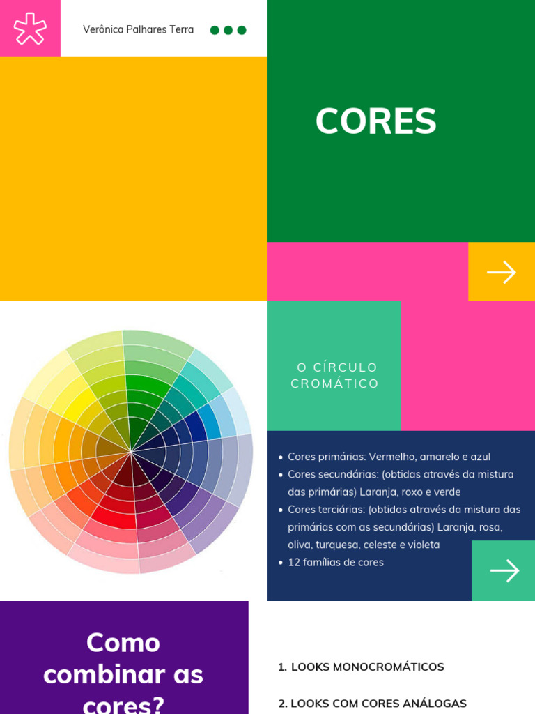 Combinações de Cores e Estilos | PDF | Artes Linguísticas e Disciplina