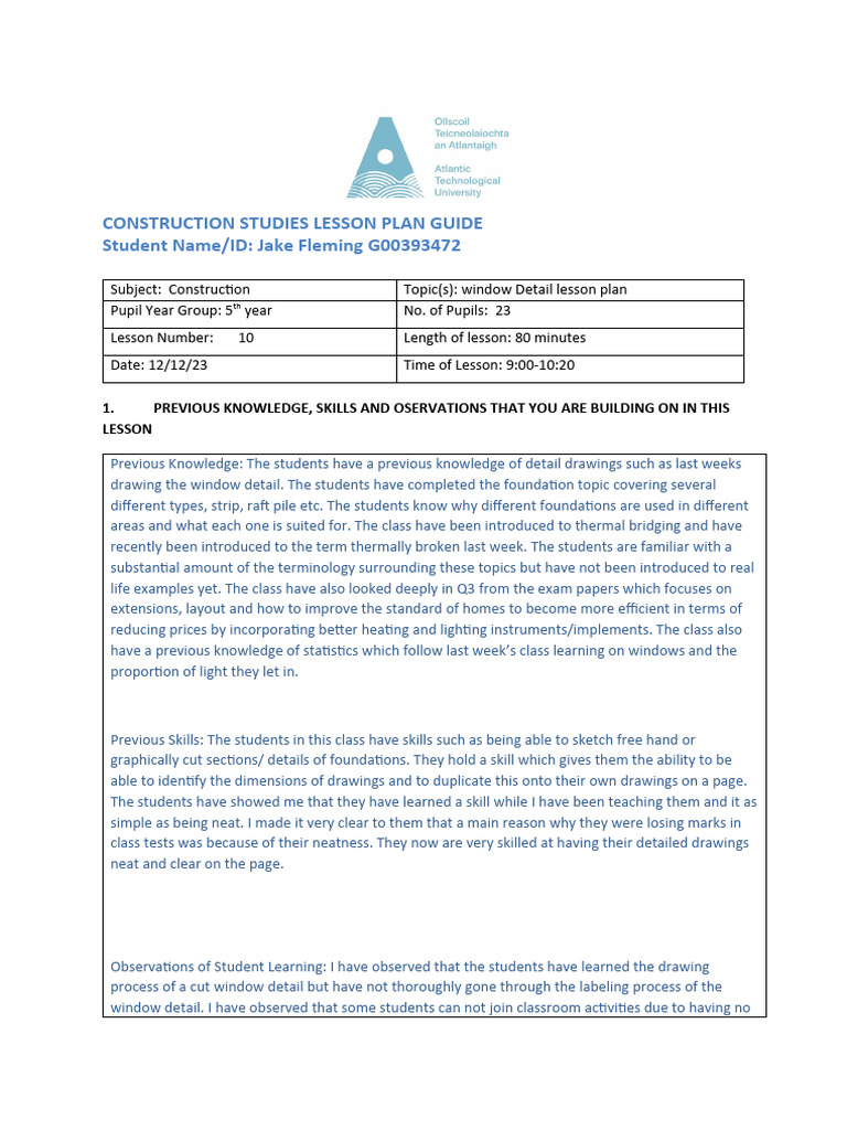 w10 Weebly Lesson Plan Window Detail | PDF | Drawing | Learning w10 Weebly Lesson Plan Window Detail | PDF | Drawing | Learning