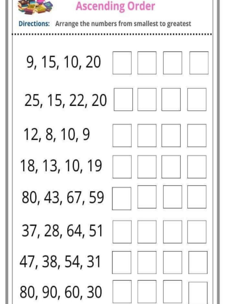 Ascending Descending Order | PDF
