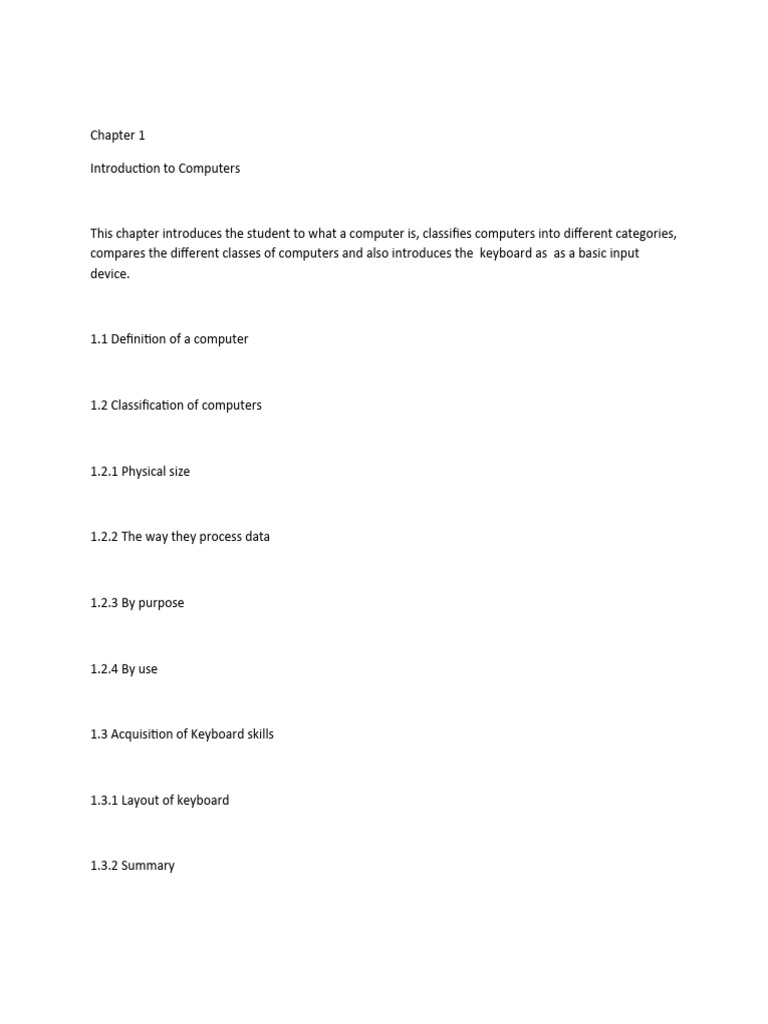 Introduction to Computer Basics | PDF