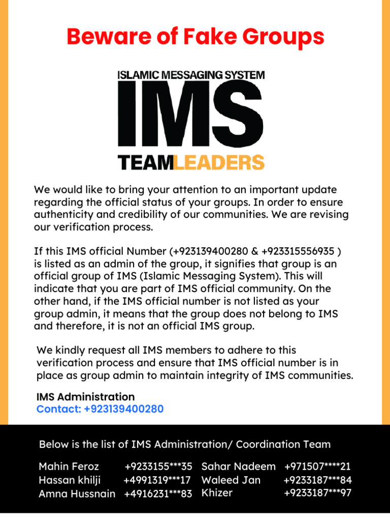 IMS Fake Group Alert | PDF | Business | Career & Growth