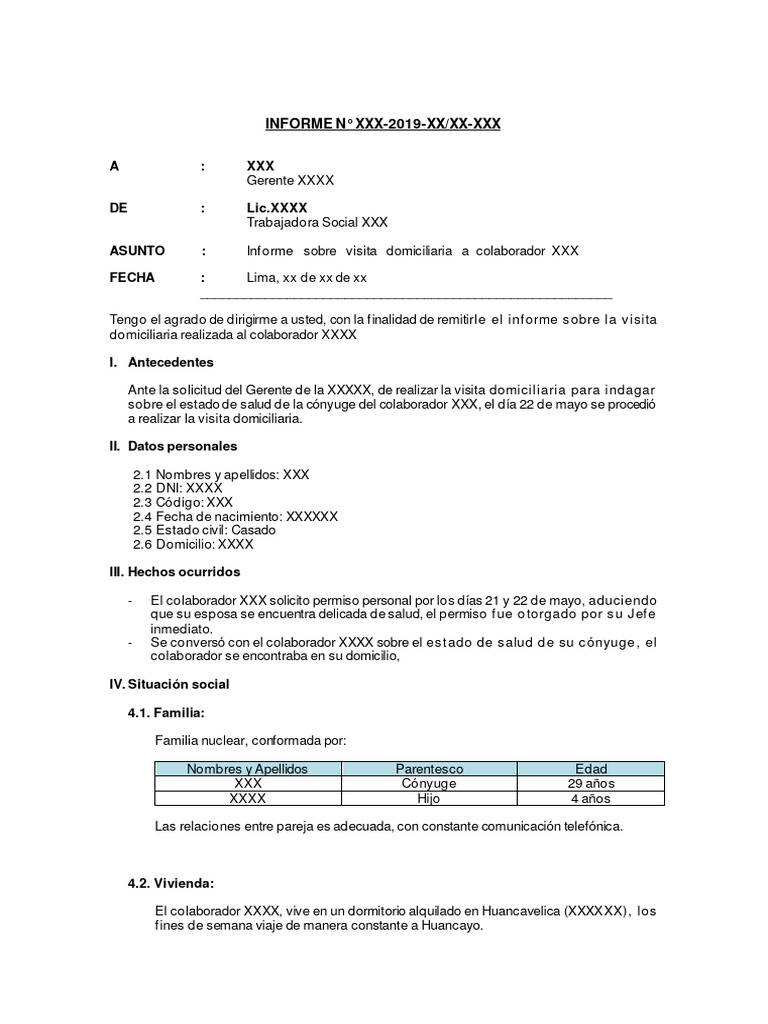 Informe Ejemplo 2 | PDF