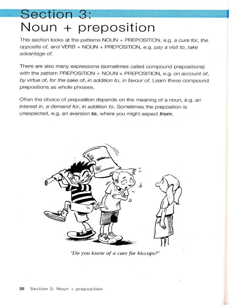 Test Your Prepositions - Section 3 | PDF