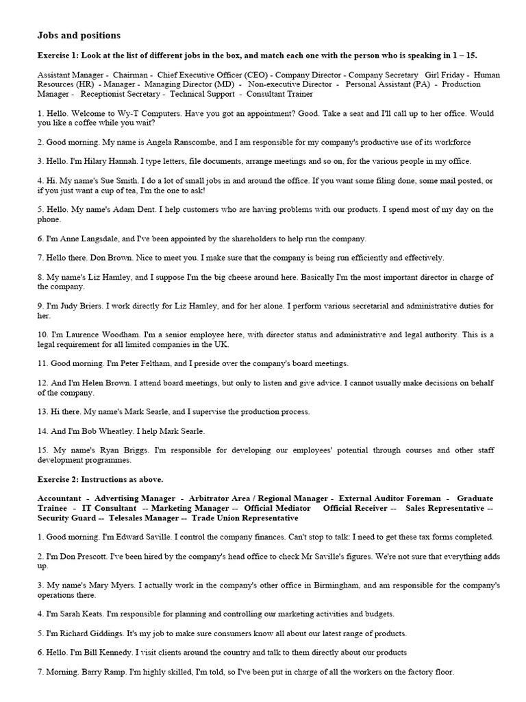 2P Jobs and Positions | PDF